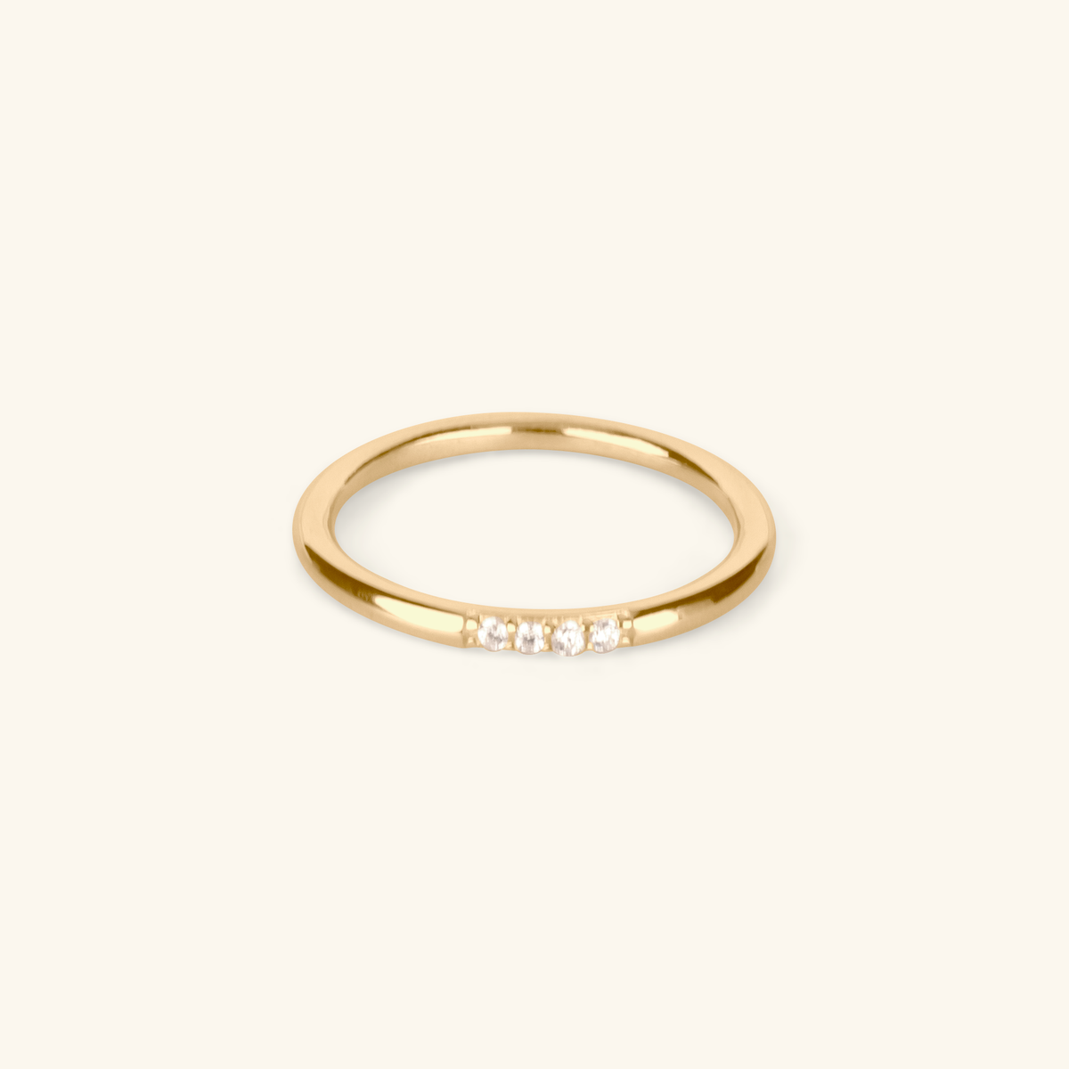Cz Slim Stacker Ring – Foundry