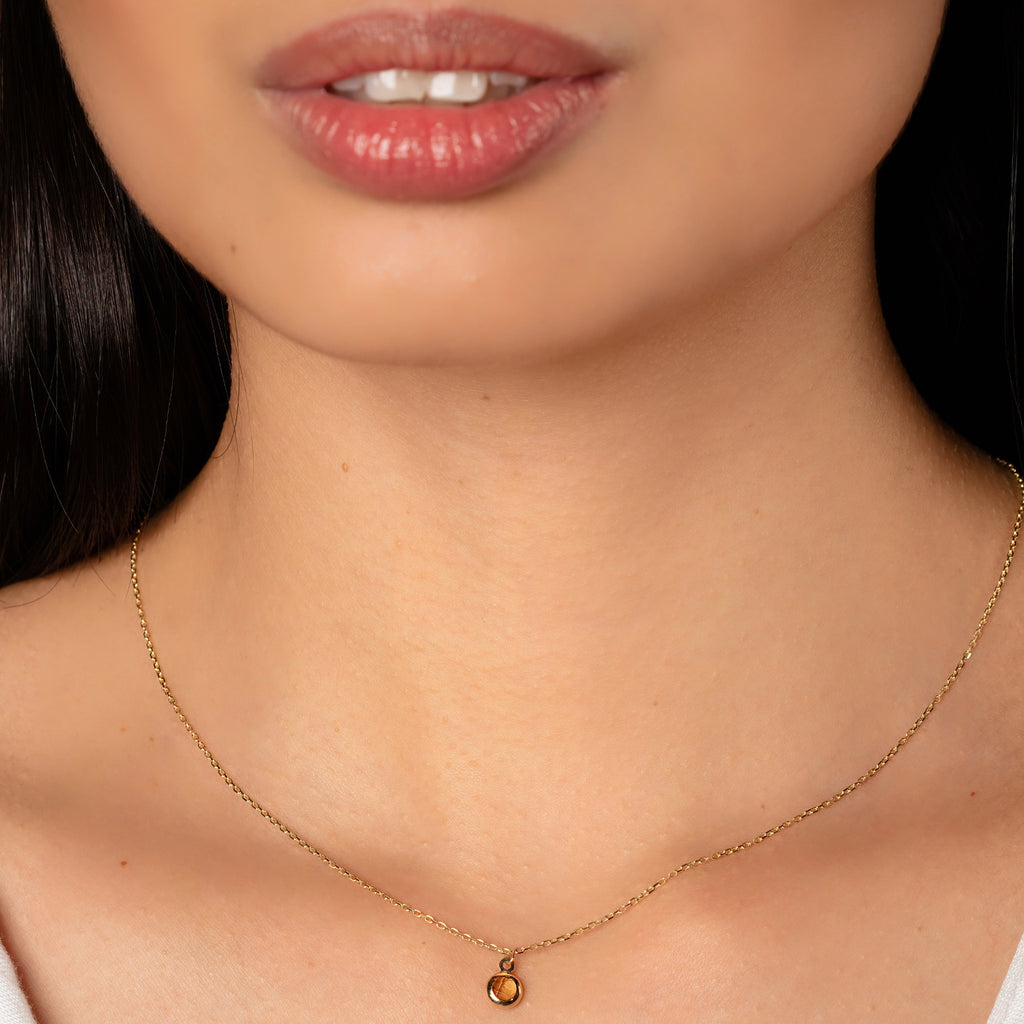 Birthstone Sphere Necklace Citrine – Foundry