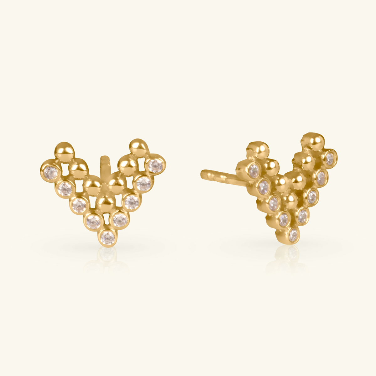 Pavé Chevron Studs – Foundry