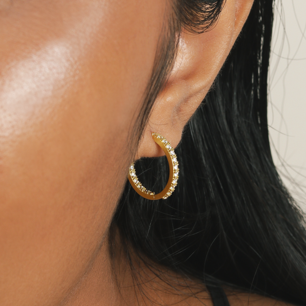 Pavé Inside Out Hoops – Foundry
