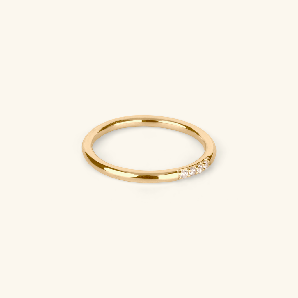 Cz Slim Stacker Ring – wearfoundry